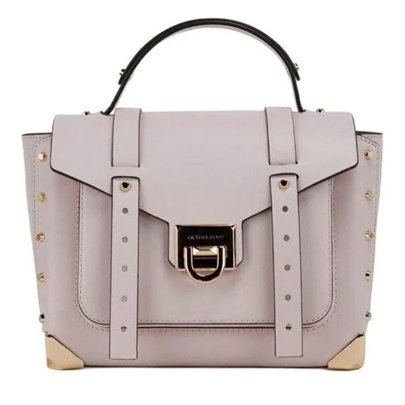 Michael Kors | Bags | New Michael Kors Handbag Medium Crossbody Leather Satchelpurse Gold ...